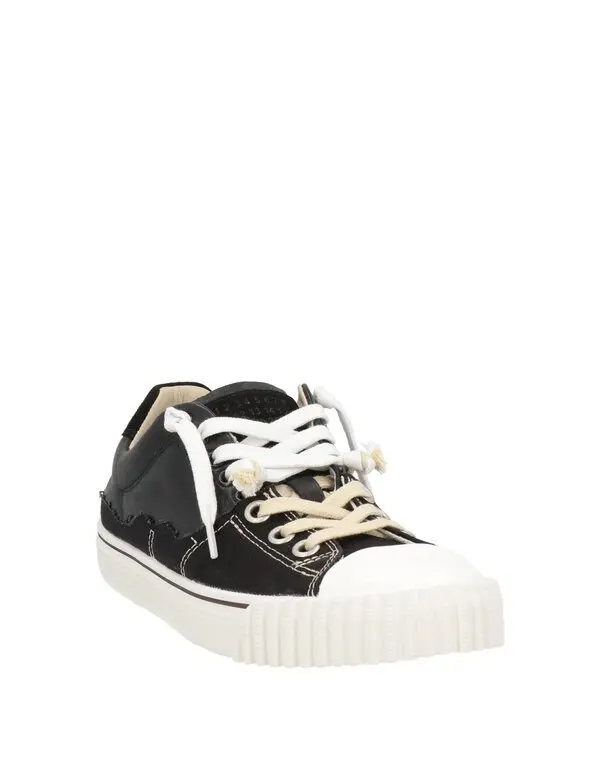 MAISON MARGIELA Low-top Canvas And Leather Trainers - White