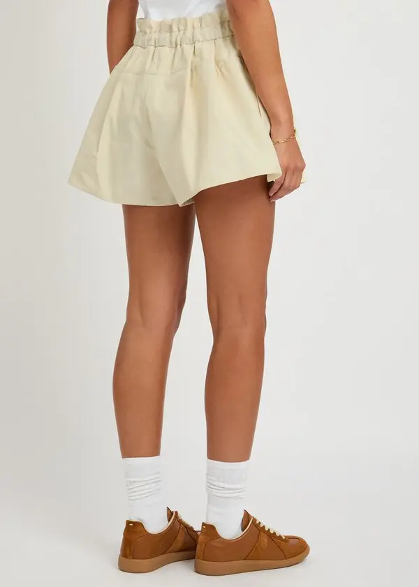 Moncler Canvas Trim Shell Shorts