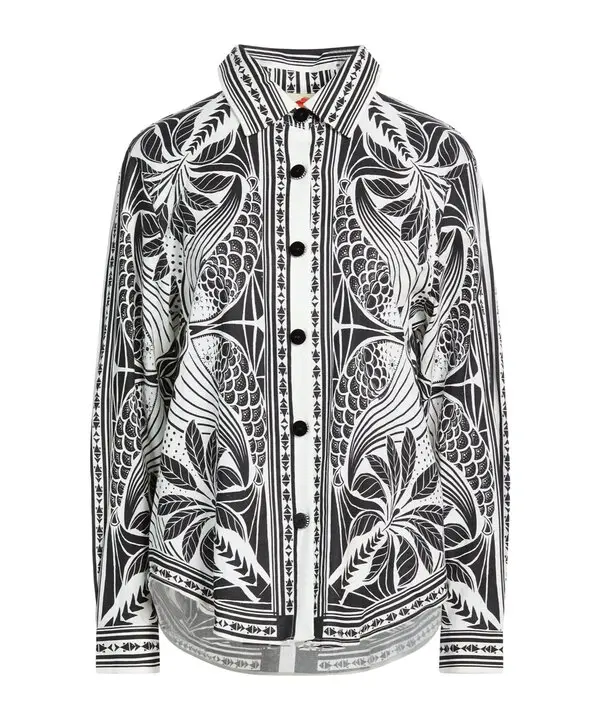 Farm Rio Long-sleeve Printed Shirt
