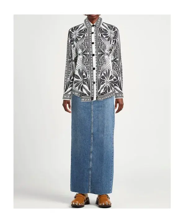 Farm Rio Long-sleeve Printed Shirt