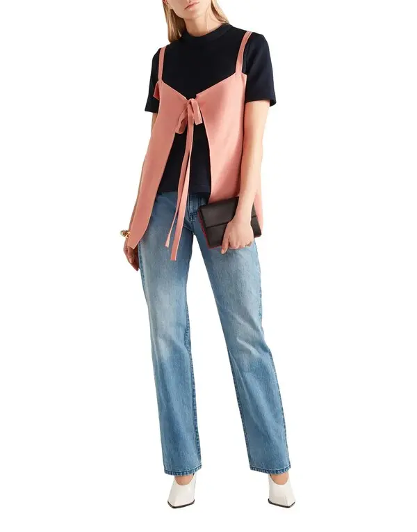 Marni Sleeveless Bow Neck Blouse