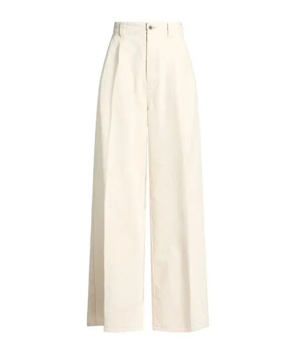 MAISON MARGIELA Wide-leg Canvas Trousers - White