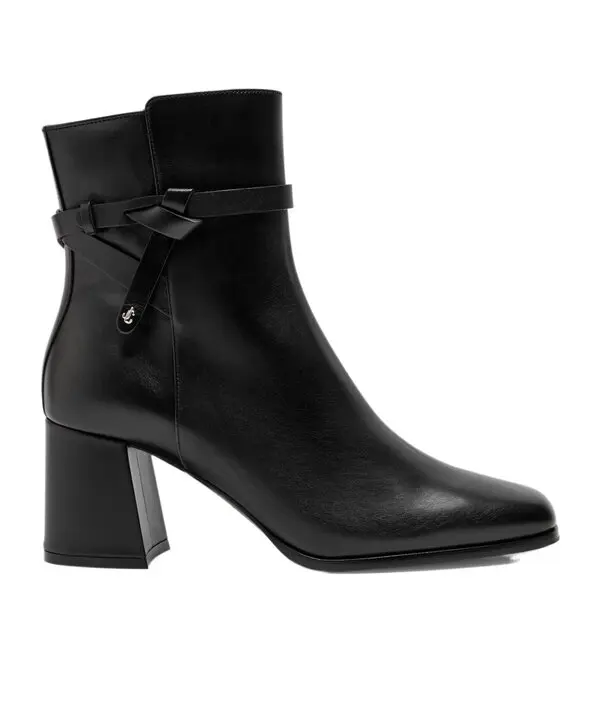 JIMMY CHOO Lawton 65 Leather Ankle Boots