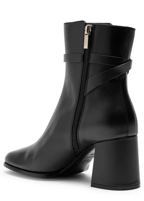 JIMMY CHOO Lawton 65 Leather Ankle Boots