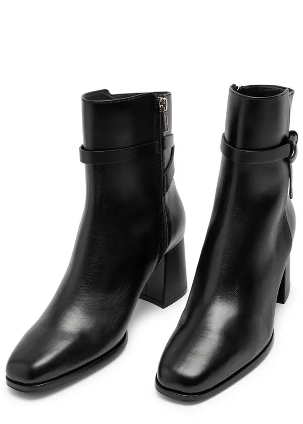 JIMMY CHOO Lawton 65 Leather Ankle Boots