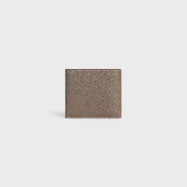 Celine Bi-fold Wallet In Grained Calfskin