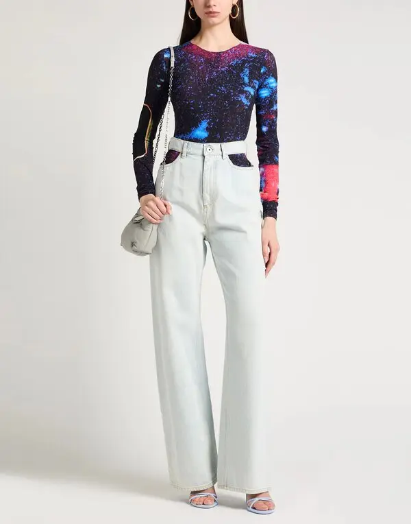 MAISON MARGIELA Light Wash Cutout Straight-leg Jeans