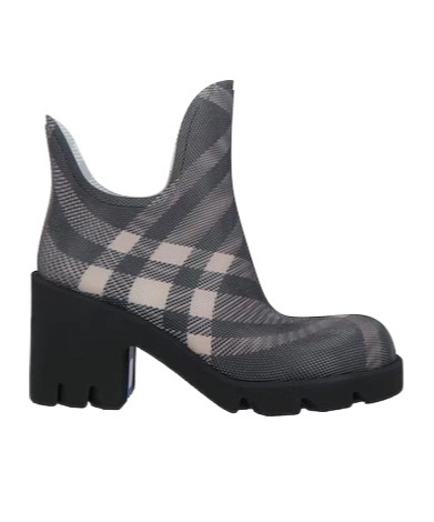 Burberry Printed Ankle Boots - Black