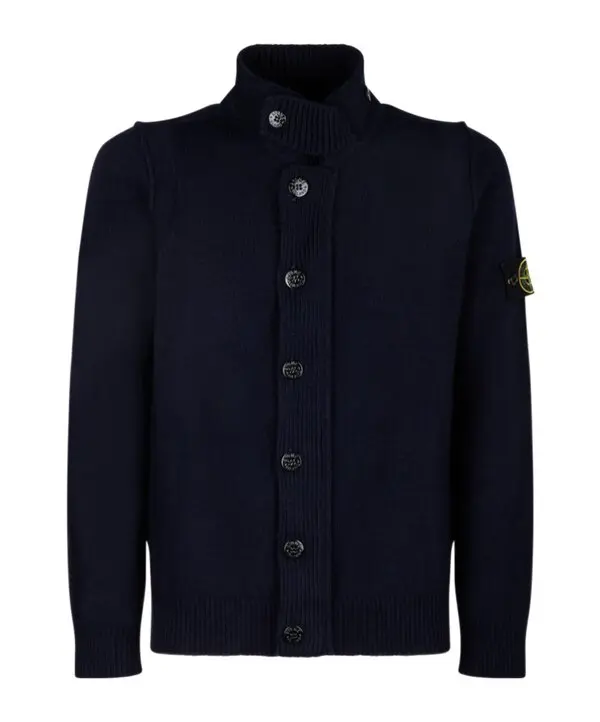 Stone Island Logo Knitted Cardigan