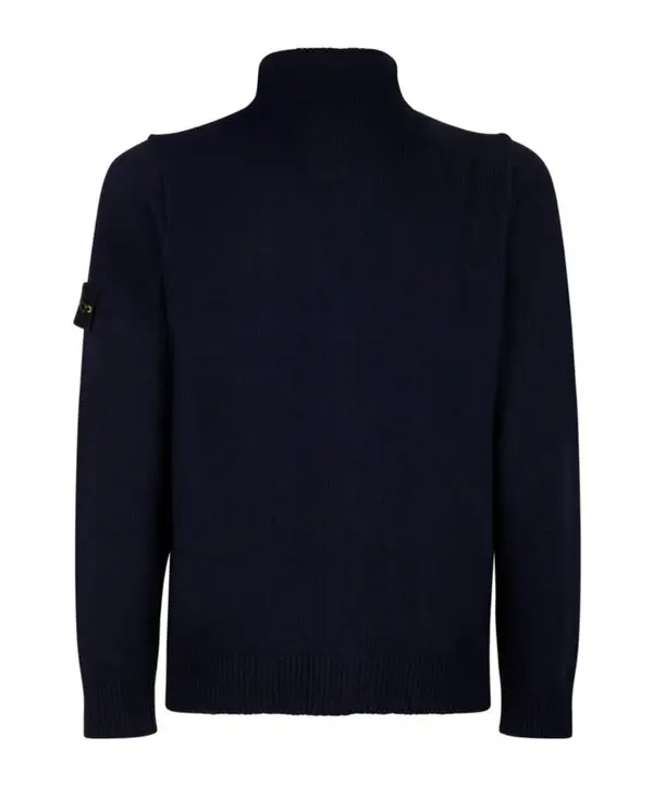 Stone Island Logo Knitted Cardigan