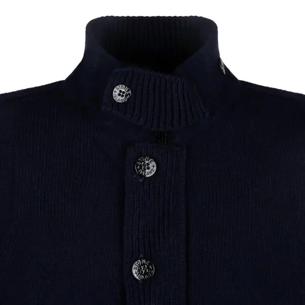 Stone Island Logo Knitted Cardigan
