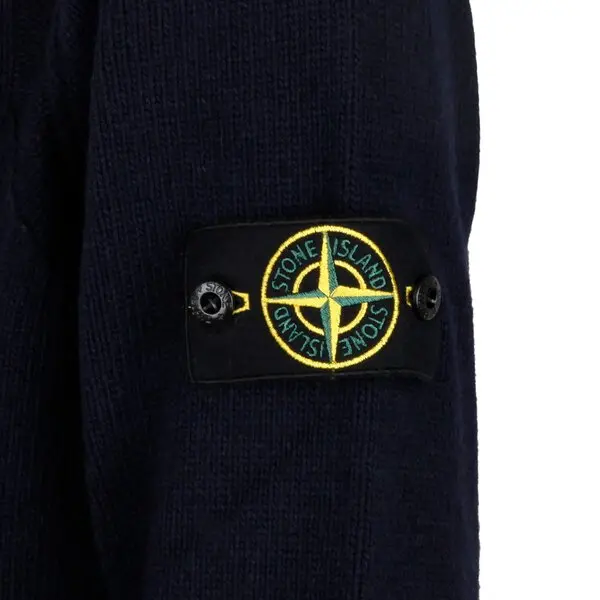 Stone Island Logo Knitted Cardigan