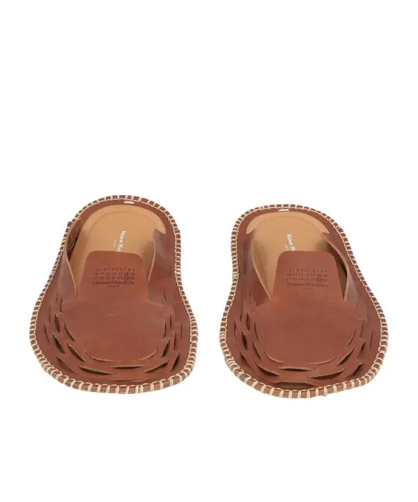 MAISON MARGIELA Minimalist Leather Mules - No