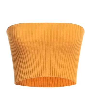 Chloé Knitted Bandeau Top - Orange