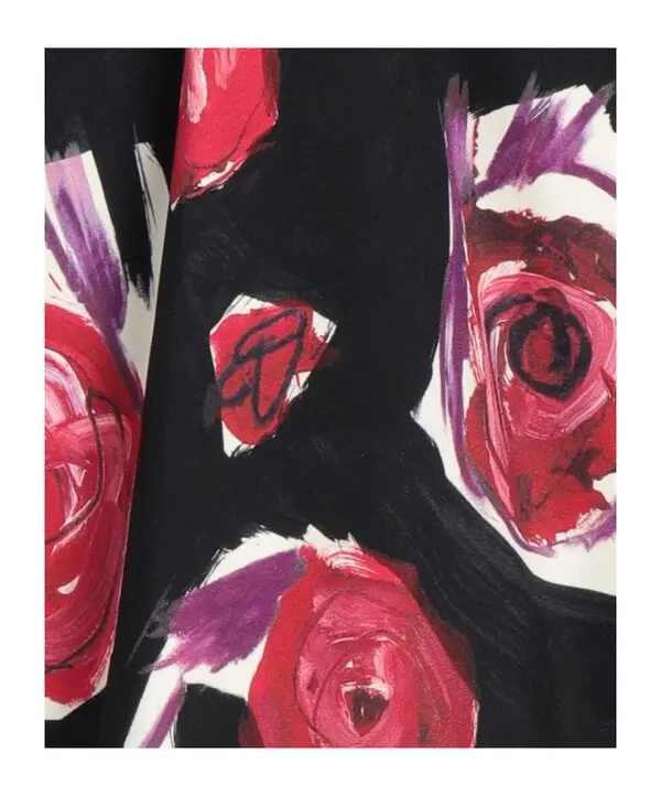 Marni V-neck Long Sleeve Floral Top