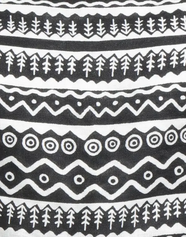 Farm Rio Sleeveless Square Neck Printed Top With Draped Hem