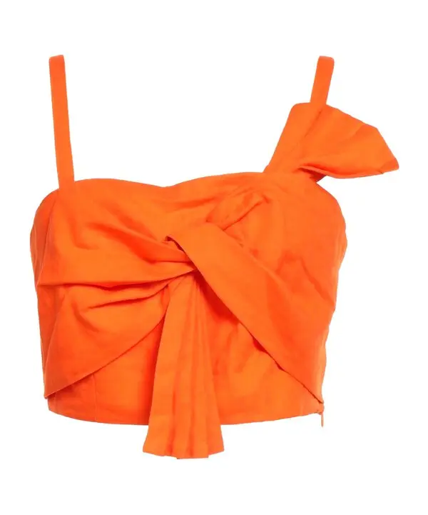 Farm Rio Strapless Camisole With Pleated Details