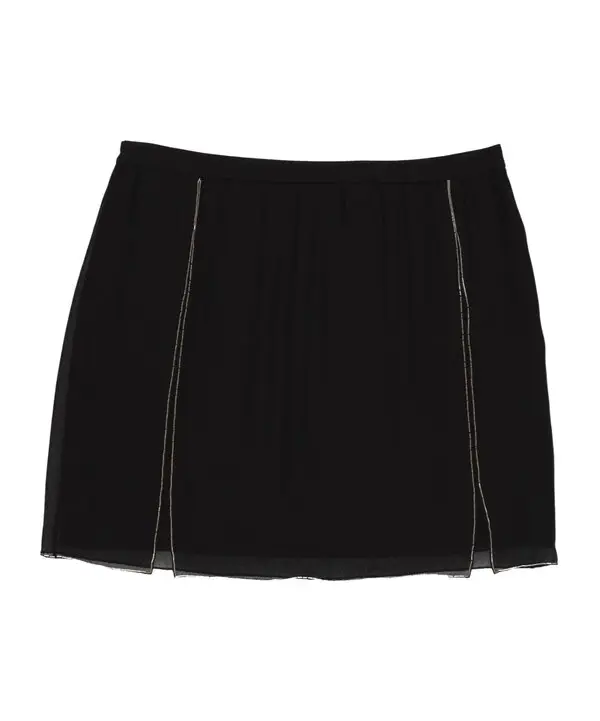 Chloé Crepe Pencil Skirt With Beaded Embellishment