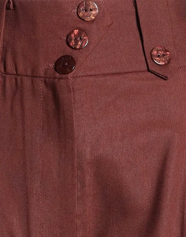 Farm Rio Belted Tapered Pleated Pants