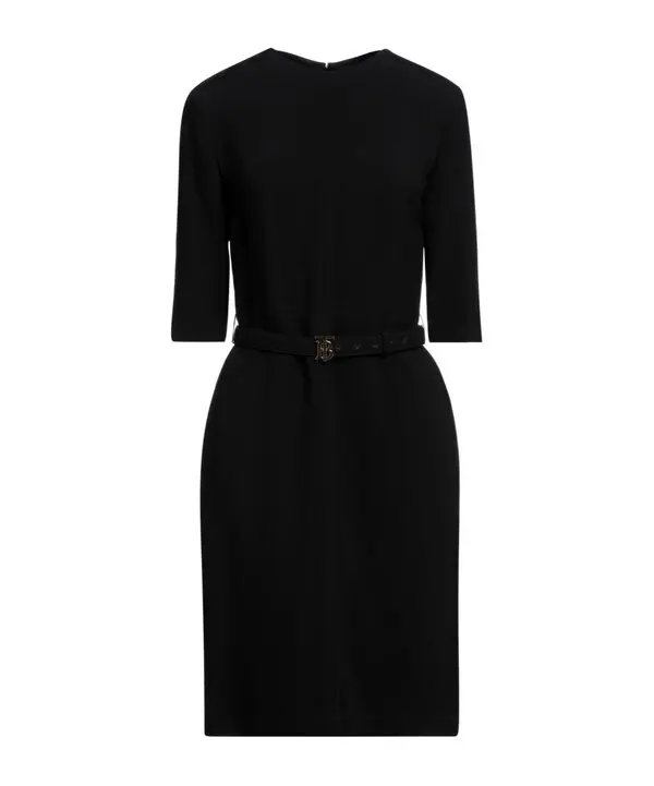 Burberry Minimalist Solid Color Flare Skirt