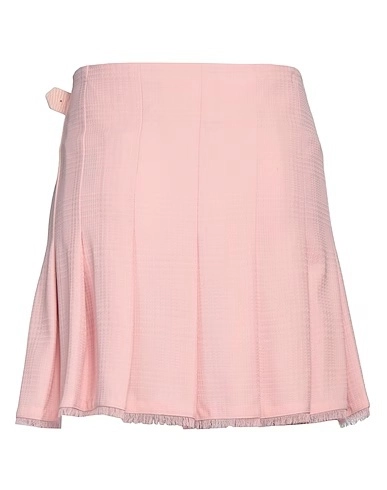 Burberry Wool Wrap Mini Skirt With Tassels And Buckle Detail