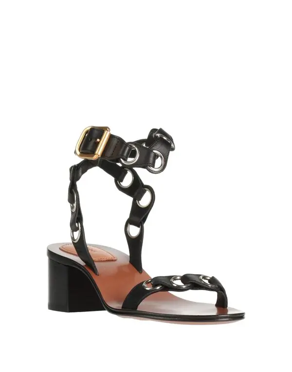 Chloé Round Toe Block Heel Sandals