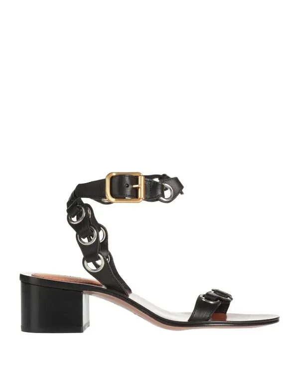 Chloé Round Toe Block Heel Sandals