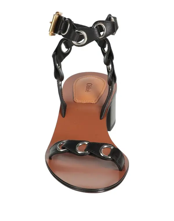 Chloé Round Toe Block Heel Sandals