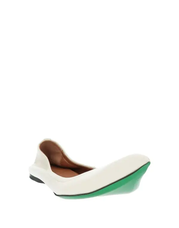 Marni Leather Pointed-toe Ballet Flats