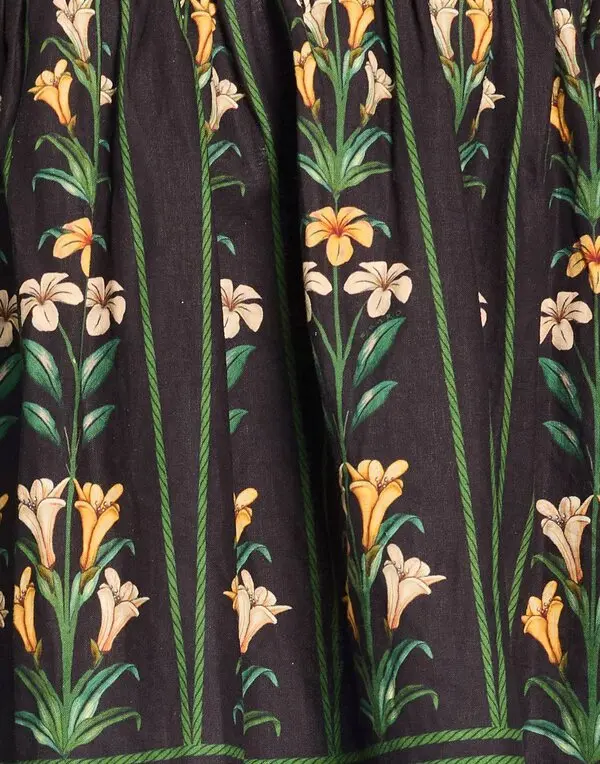 Farm Rio Long-sleeved Floral Print Blouse