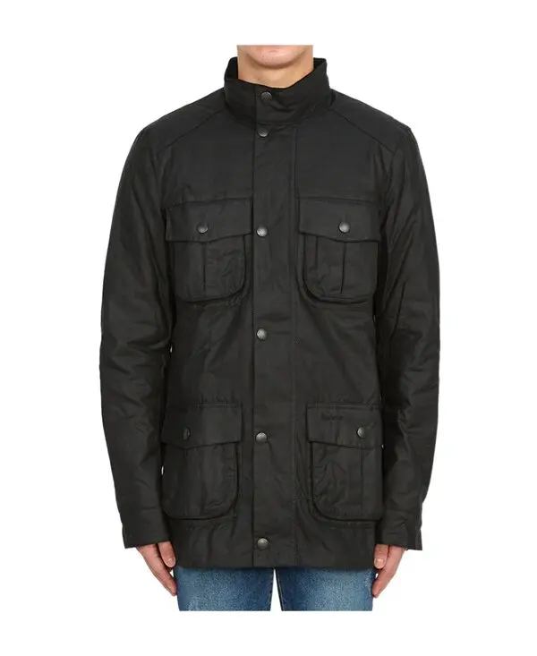 Barbour Long-sleeved Casual Jacket With Logo And Multi-pocket Design