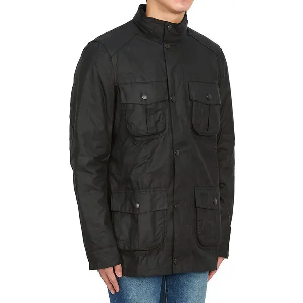 Barbour Long-sleeved Casual Jacket With Logo And Multi-pocket Design