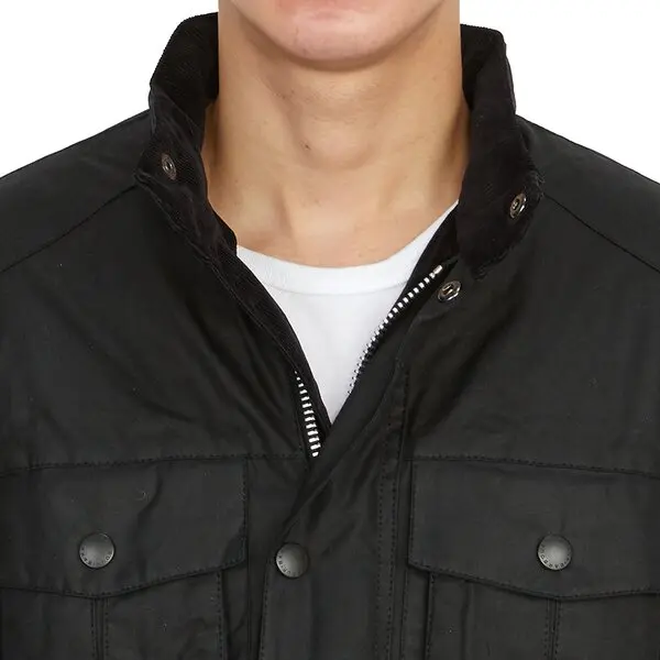 Barbour Long-sleeved Casual Jacket With Logo And Multi-pocket Design