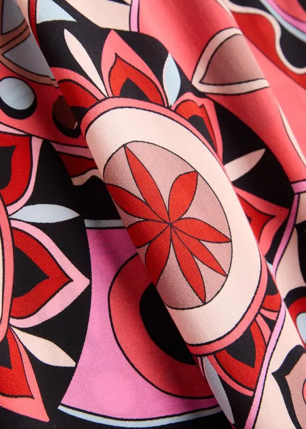 Rixo Aubree Printed Wide-leg Trousers