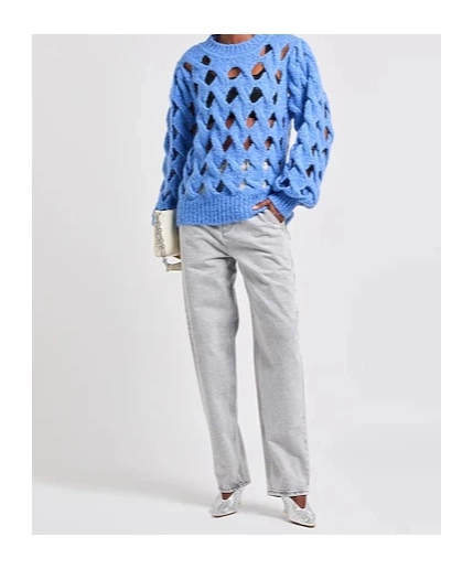 Isabel Marant Étoile Open-knit Crewneck Long-sleeve Sweater