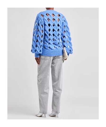 Isabel Marant Étoile Open-knit Crewneck Long-sleeve Sweater