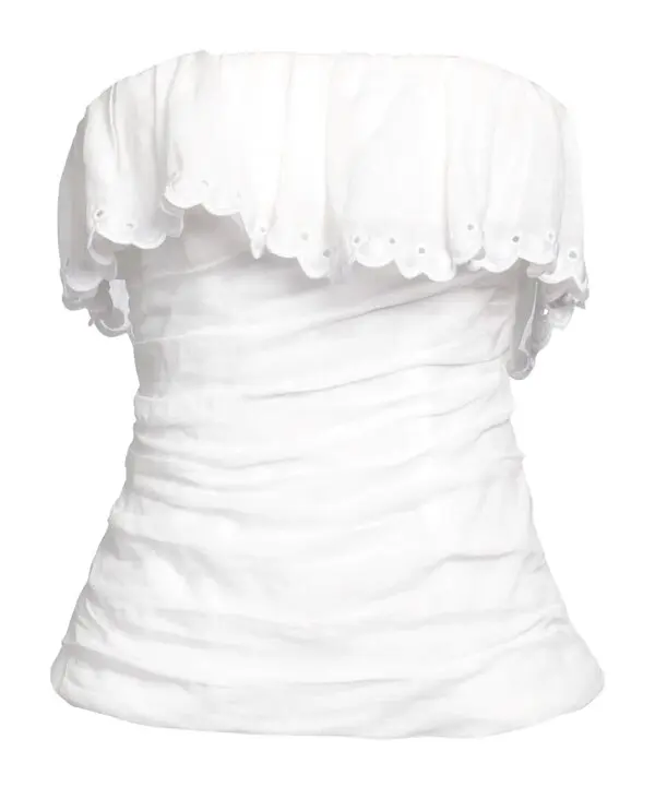 Isabel Marant Étoile Sleeveless Ruched Top - White