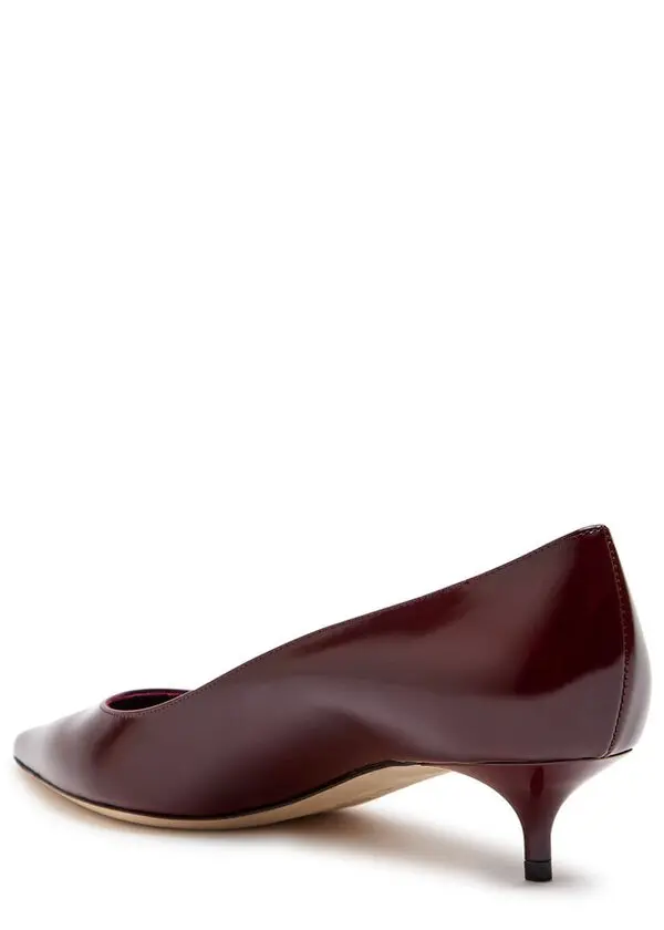 JIMMY CHOO Amelia 35 Glossed Leather Pumps
