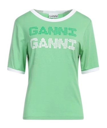 GANNI T-shirts - Green