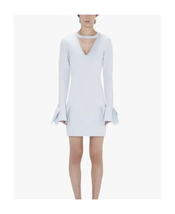 J.W.ANDERSON Jw Anderson V-neck Long-sleeved Mini Dress