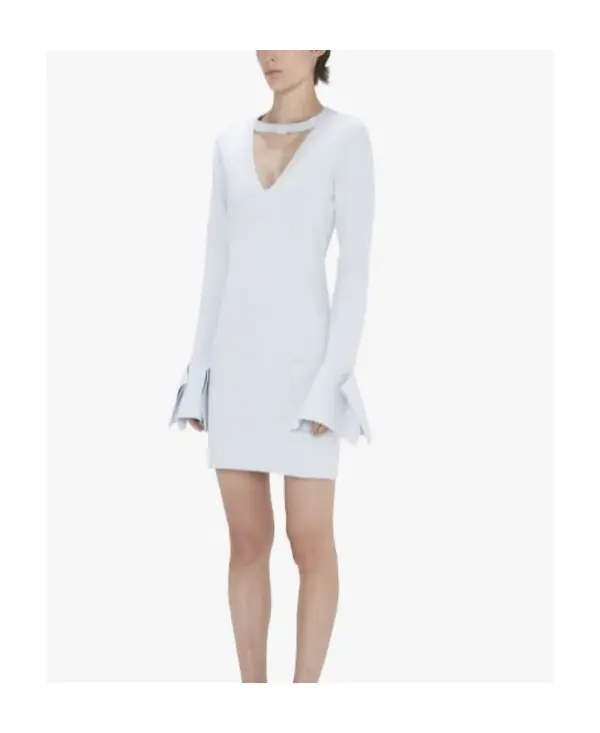 J.W.ANDERSON Jw Anderson V-neck Long-sleeved Mini Dress