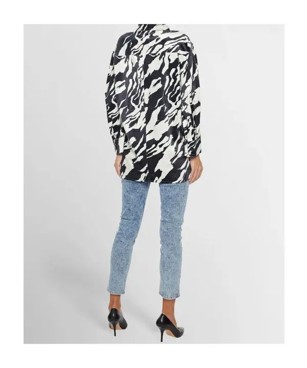 Isabel Marant Étoile Zebra Print Long Sleeve Shirt
