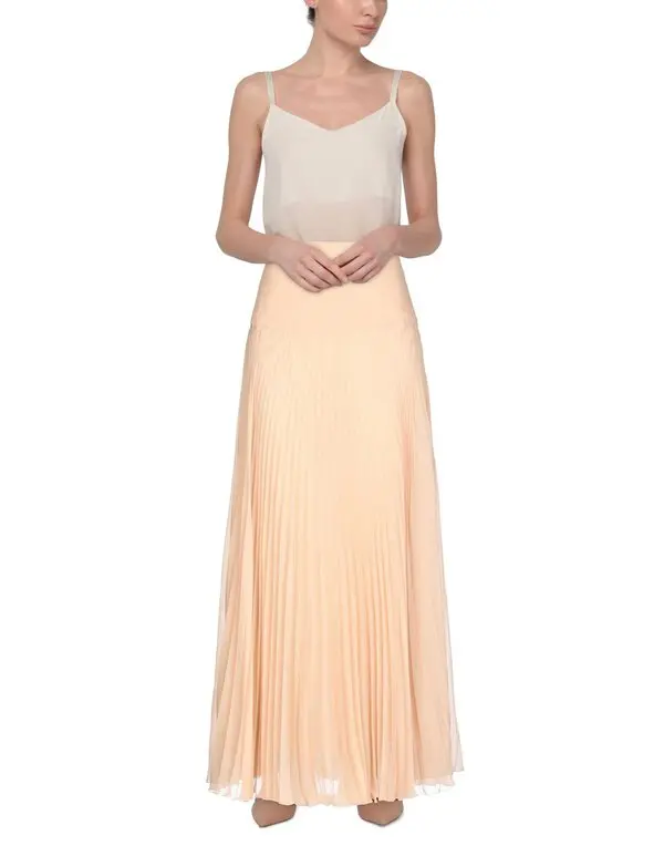 Chloé Solid Color Chiffon Midi Skirt