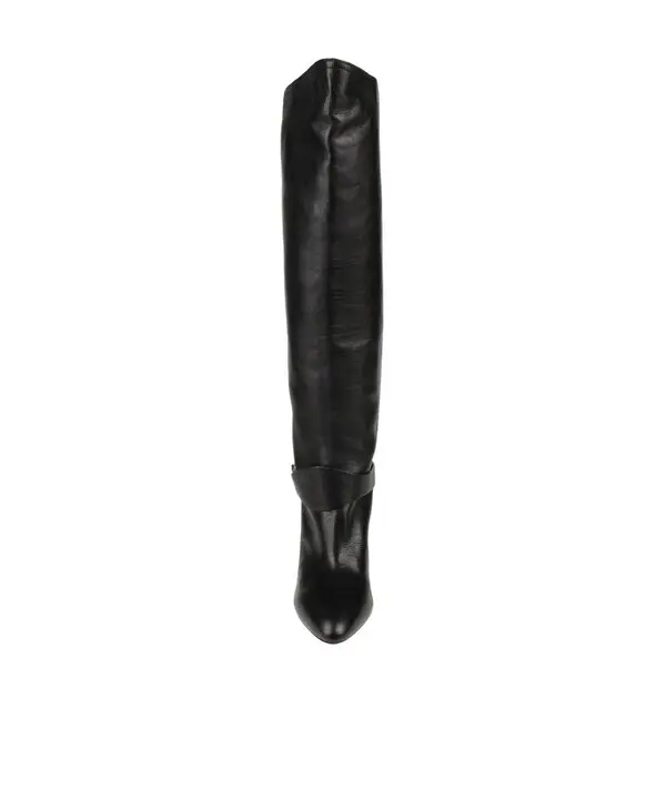 Isabel Marant Étoile Knee High Leather Boots With Buckle Detail