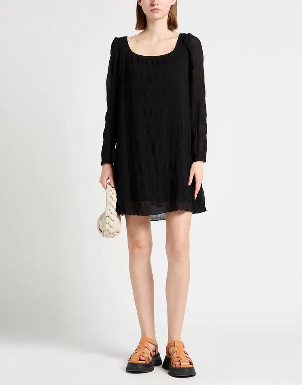 GANNI Long-sleeve Ruched Dress