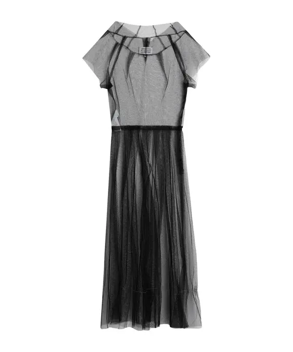 MAISON MARGIELA Tulle Pleated Dress