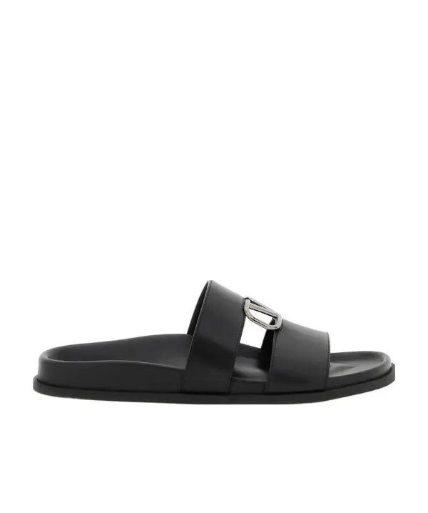 Valentino Garavani Vlogo Plaque Slip-on Slides