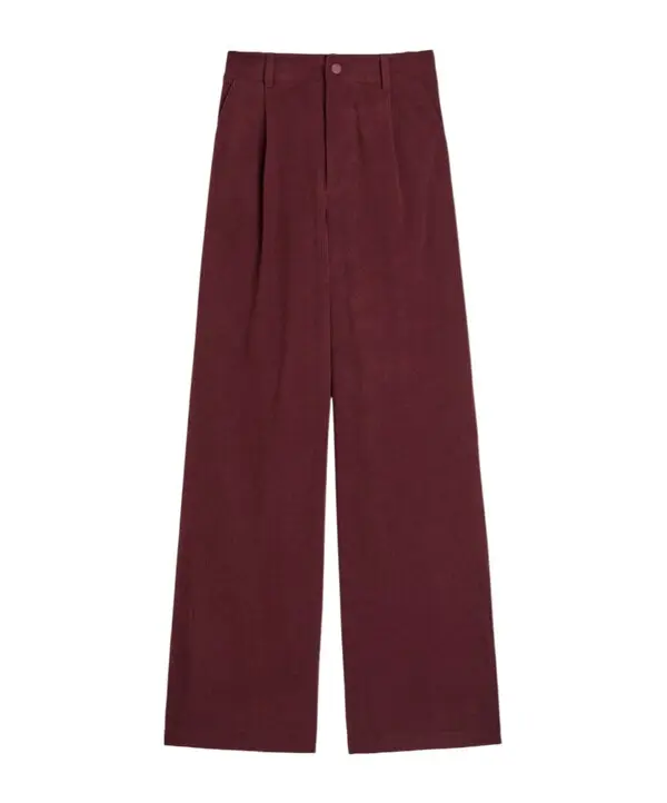 Varley Floris Wide-leg Corduroy Trousers - Red