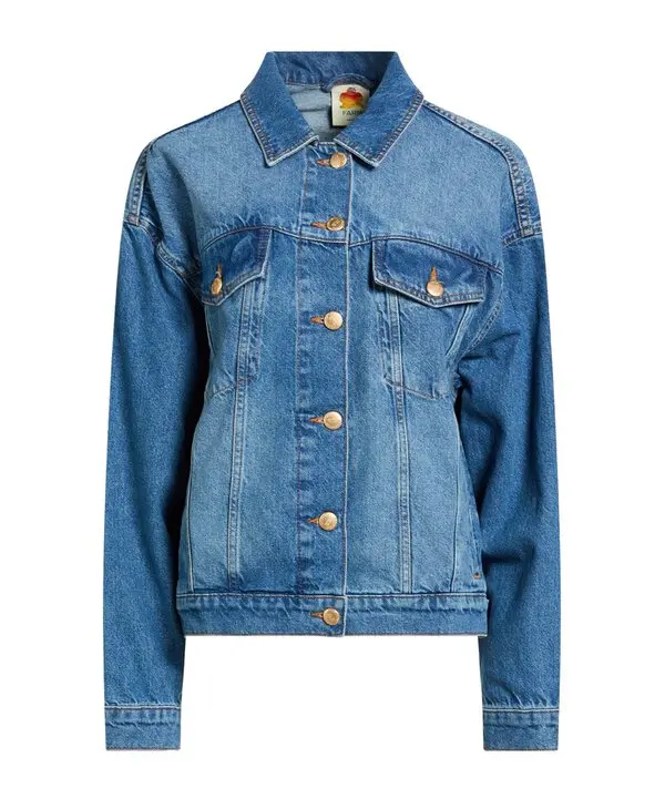 Farm Rio Long-sleeved Denim Jacket