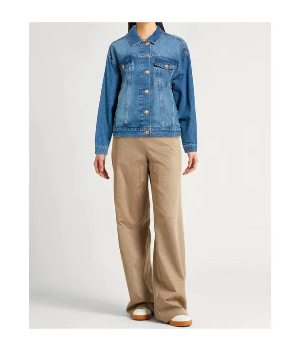 Farm Rio Long-sleeved Denim Jacket